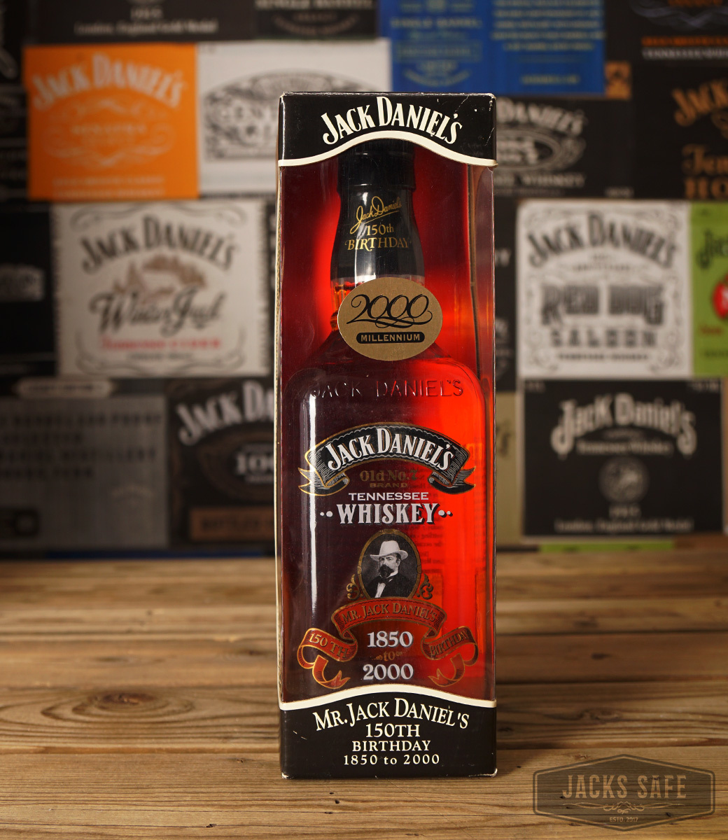 JACK DANIEL'S - 150th Birthday - 750ml IN RARE BOX - JAPAN - 2000 MIL ...