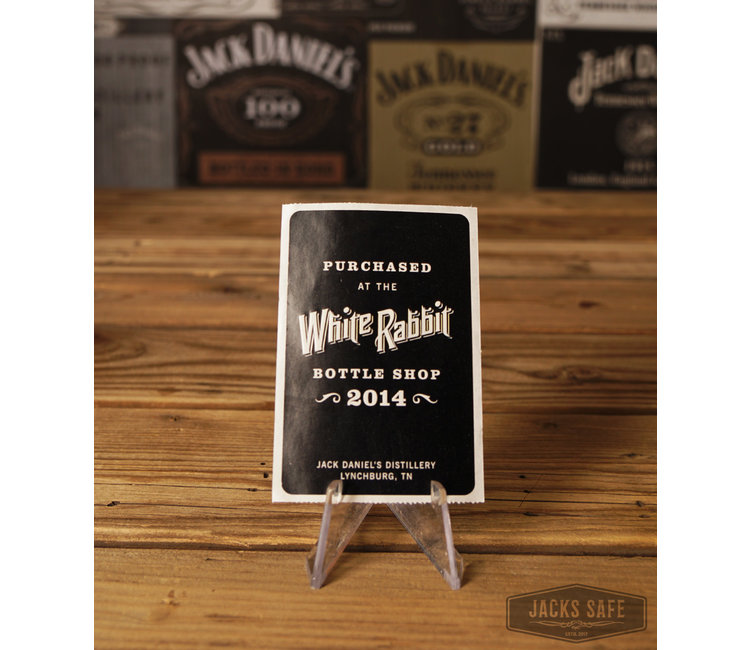 JACK DANIEL'S - White Rabbit - Sticker - 2014 - Jack's Safe