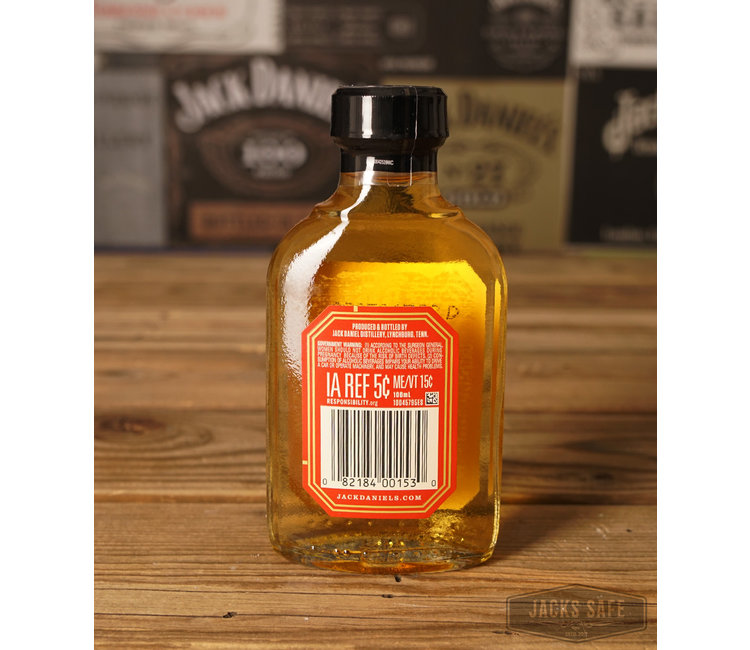 Jack Daniel's - Fire - 100ml - Glass - Evo- *NEW* Black top - Jack's Safe