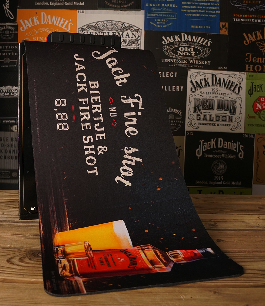 JACK DANIEL'S - BARMAT - FIRE SHOT - LONG 60CM - NEW - FULL COLOUR ...