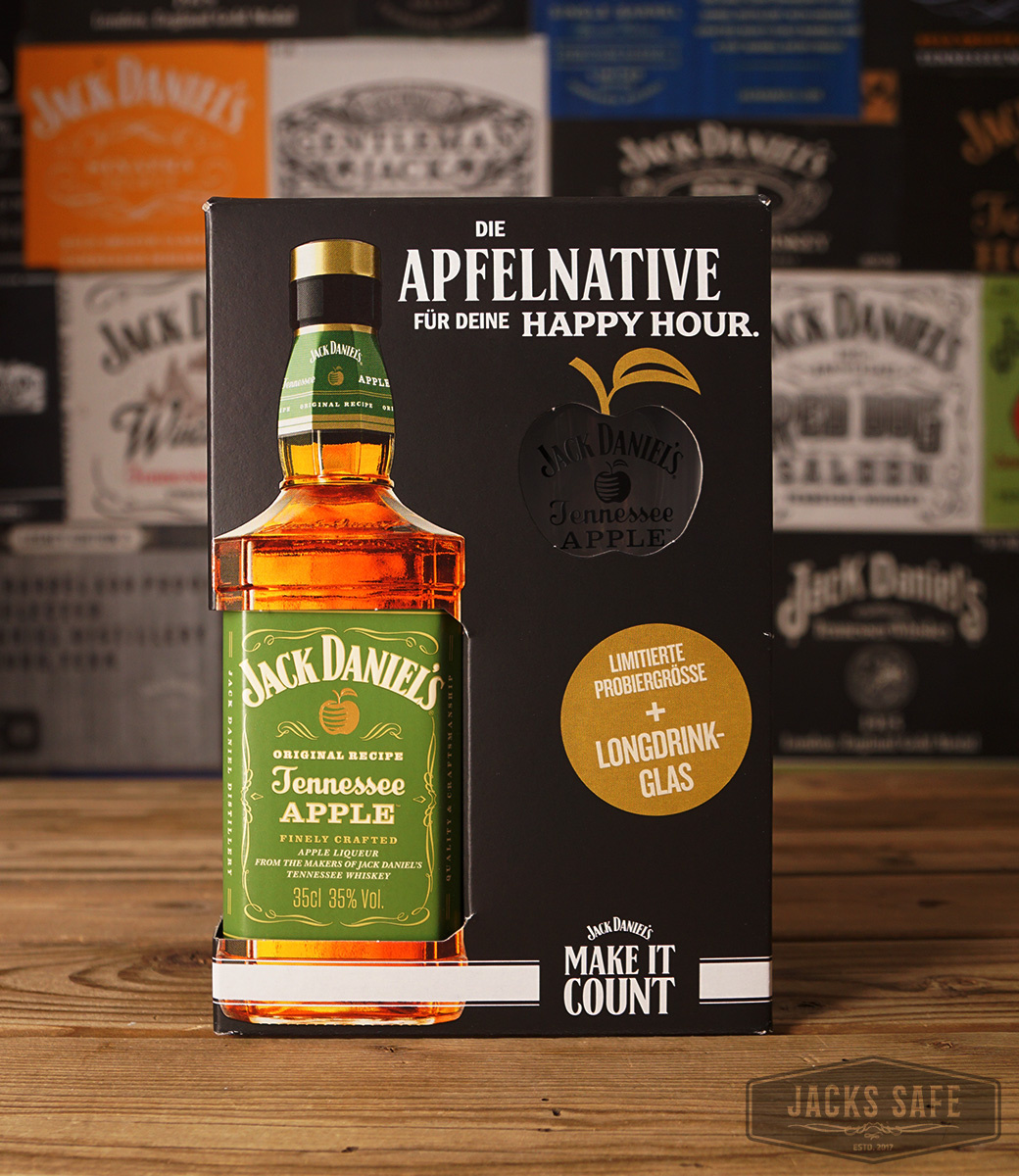 JACK DANIEL'S - APPLE GIFTSET - 350ML - FREE LONGDRINK GLASS - 2023 SE ...