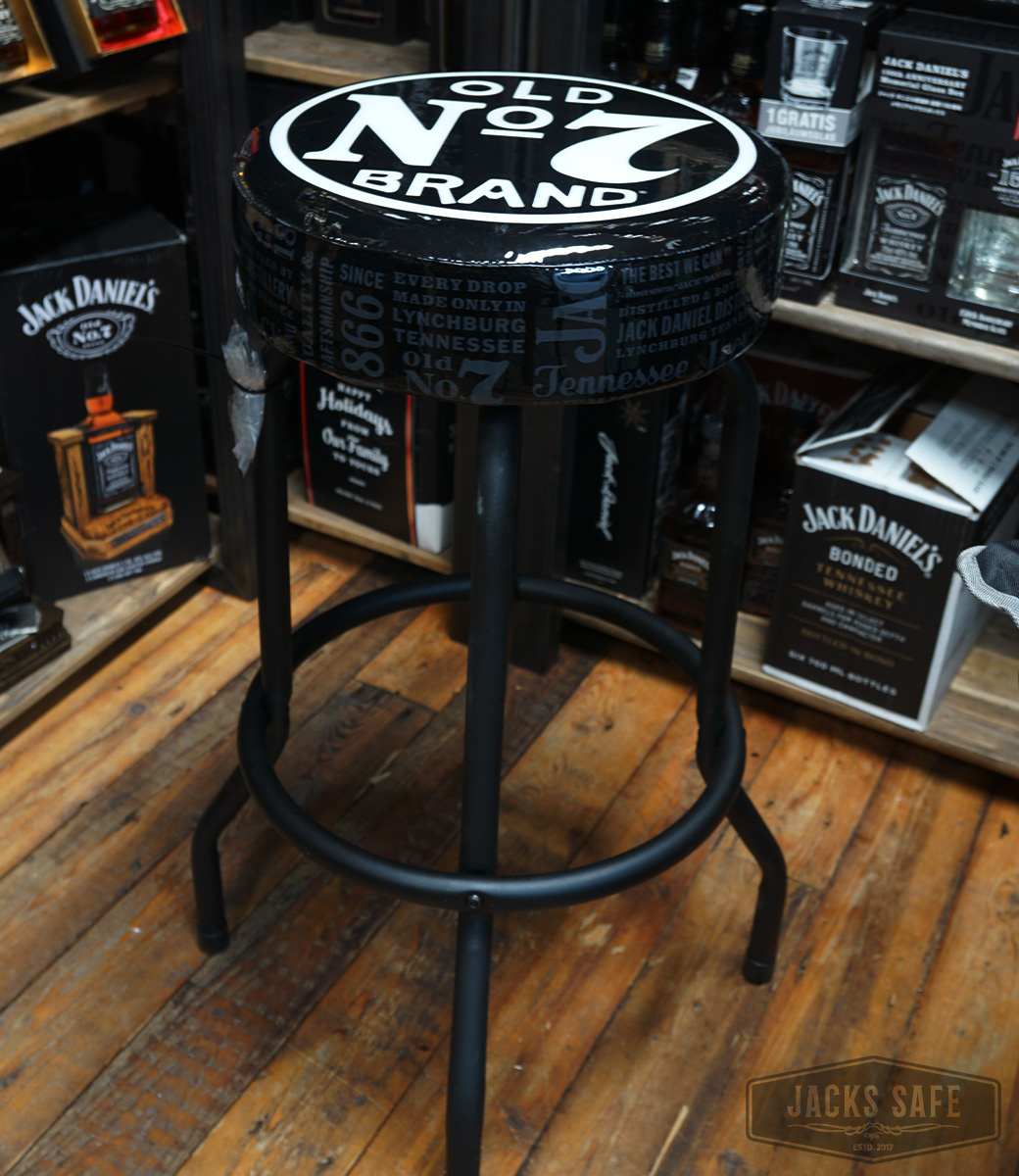 JACK DANIEL'S - PROMO ITEMS - BAR STOOL - NO BACKREST - NEW - Jack's Safe