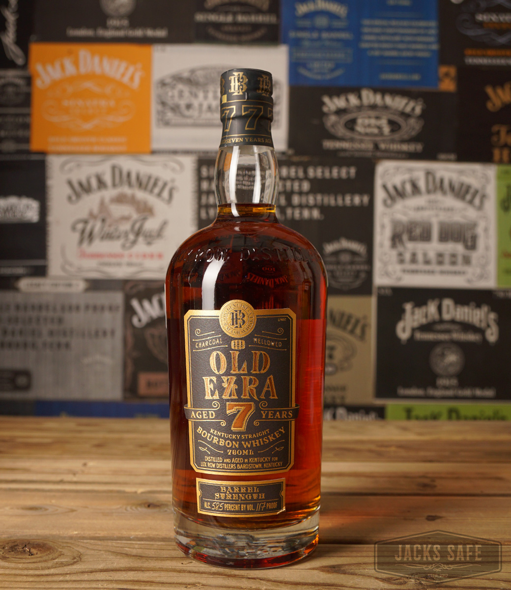 EZRA BROOKS - OLD EZRA - 7 YEARS - BARREL STRENGTH - 58,5% - 750ML - - Jack's Safe