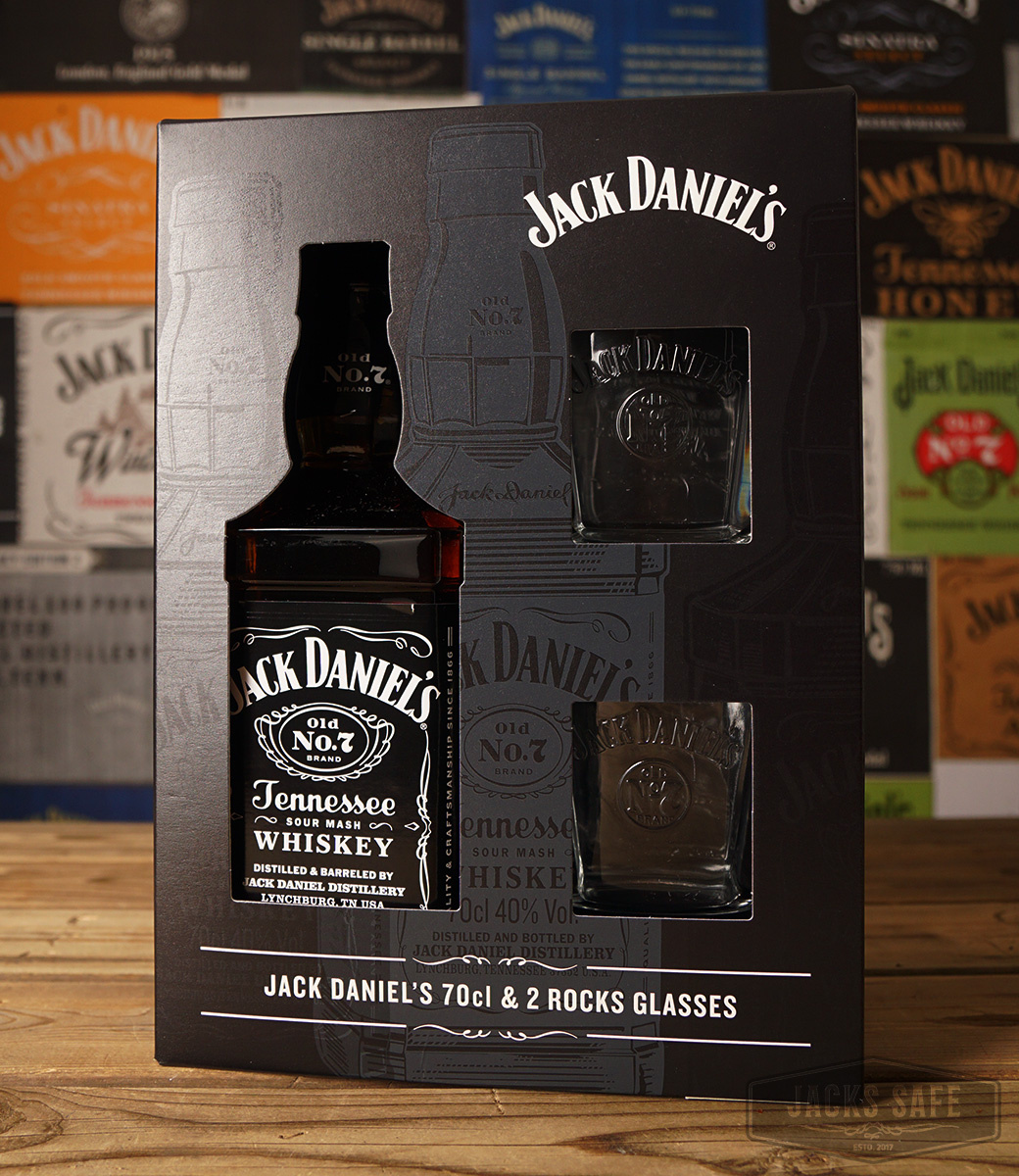 JACK DANIEL'S - Black Label - Evo - NEW Double Giftset - 700ml - 2 Tum ...