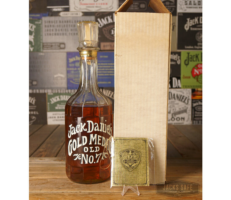 JACK DANIEL'S - 1904 GOLD MEDAL - ORIGINAL 1970'S DECANTER - COMPLETE ...