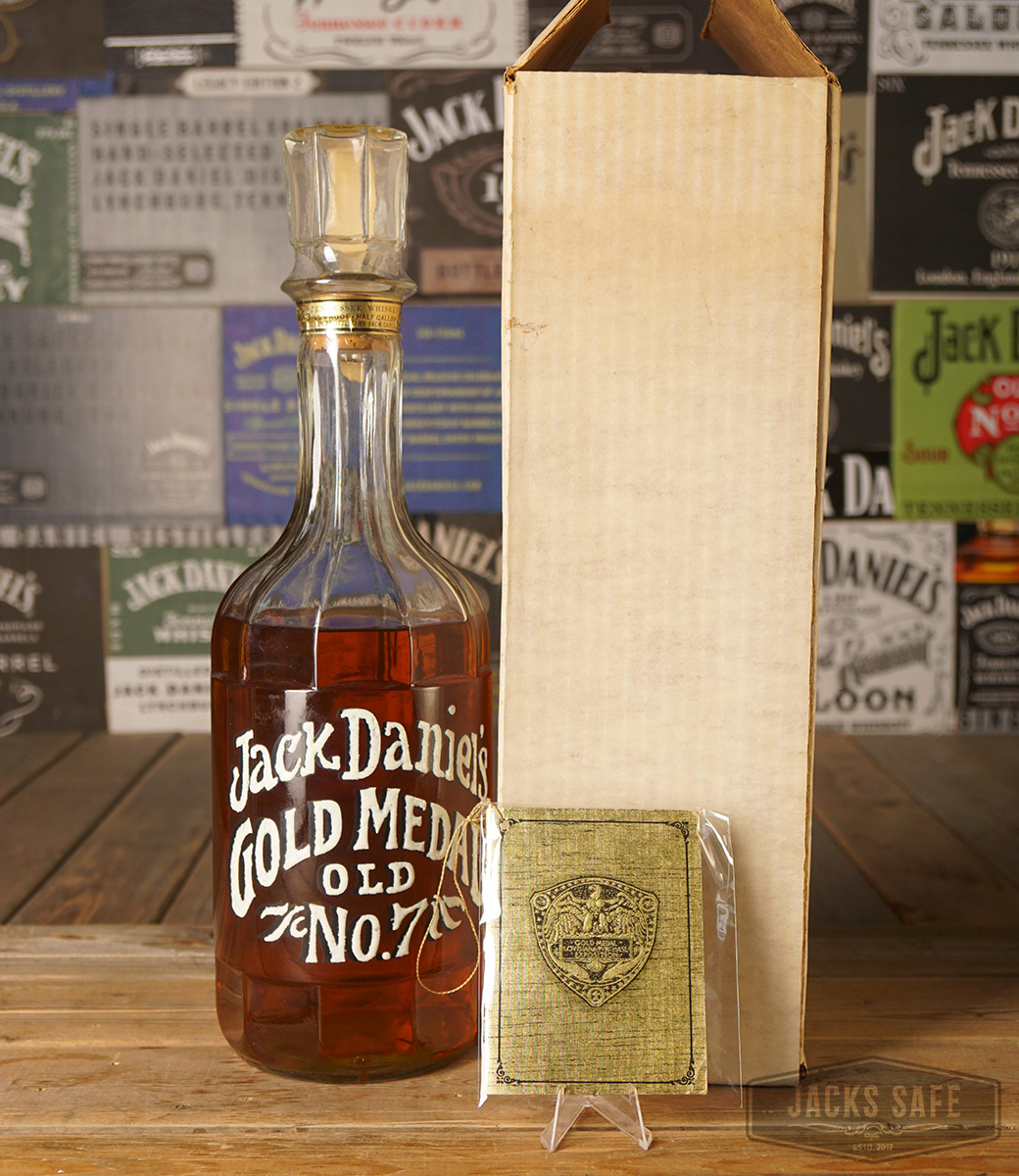 JACK DANIEL'S - 1904 GOLD MEDAL - ORIGINAL 1970'S DECANTER - COMPLETE ...