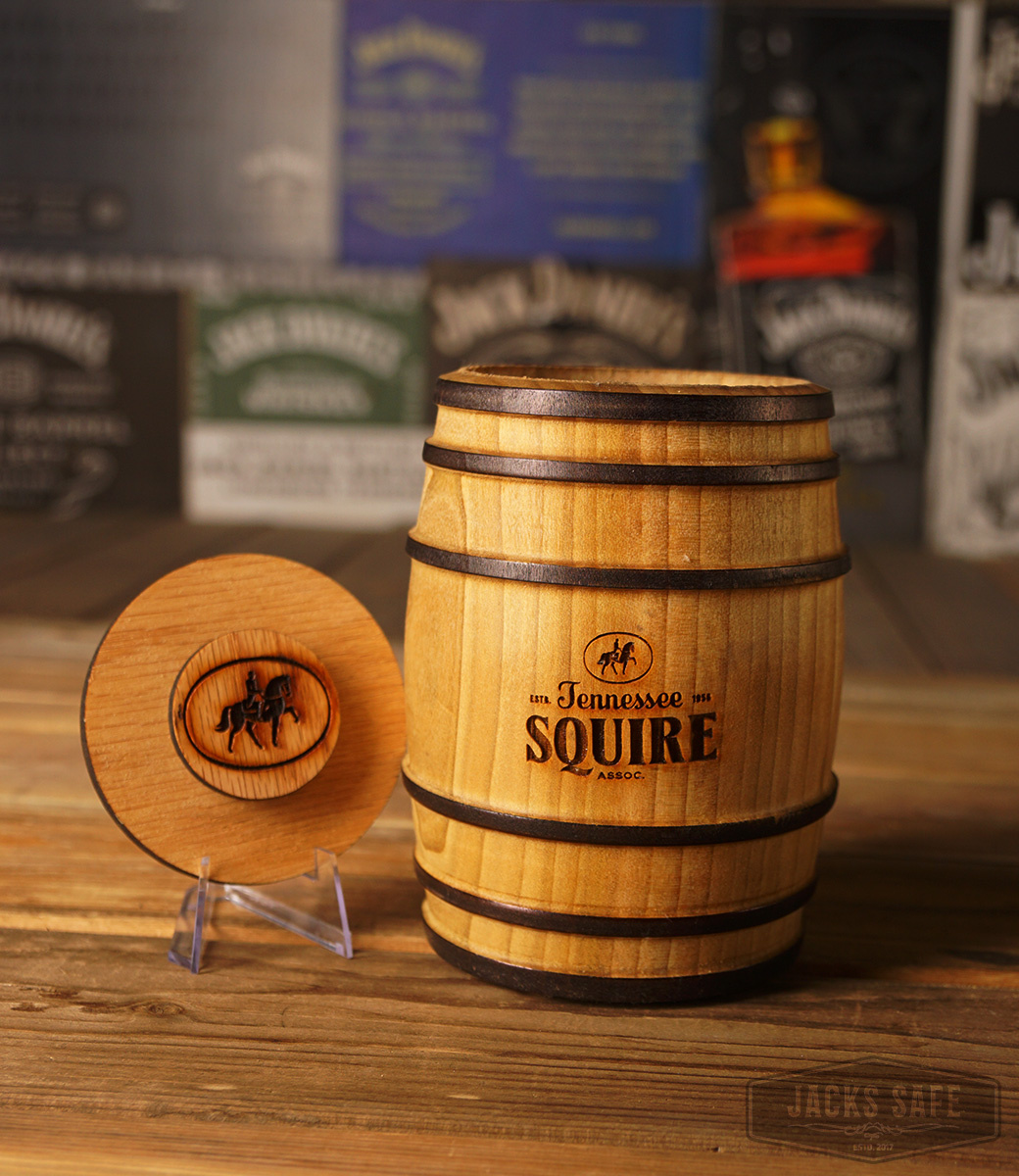 JACK DANIEL'S - PROMO ITEMS - BARREL PEN POT - TSA - 2024 - WOOD - NE ...