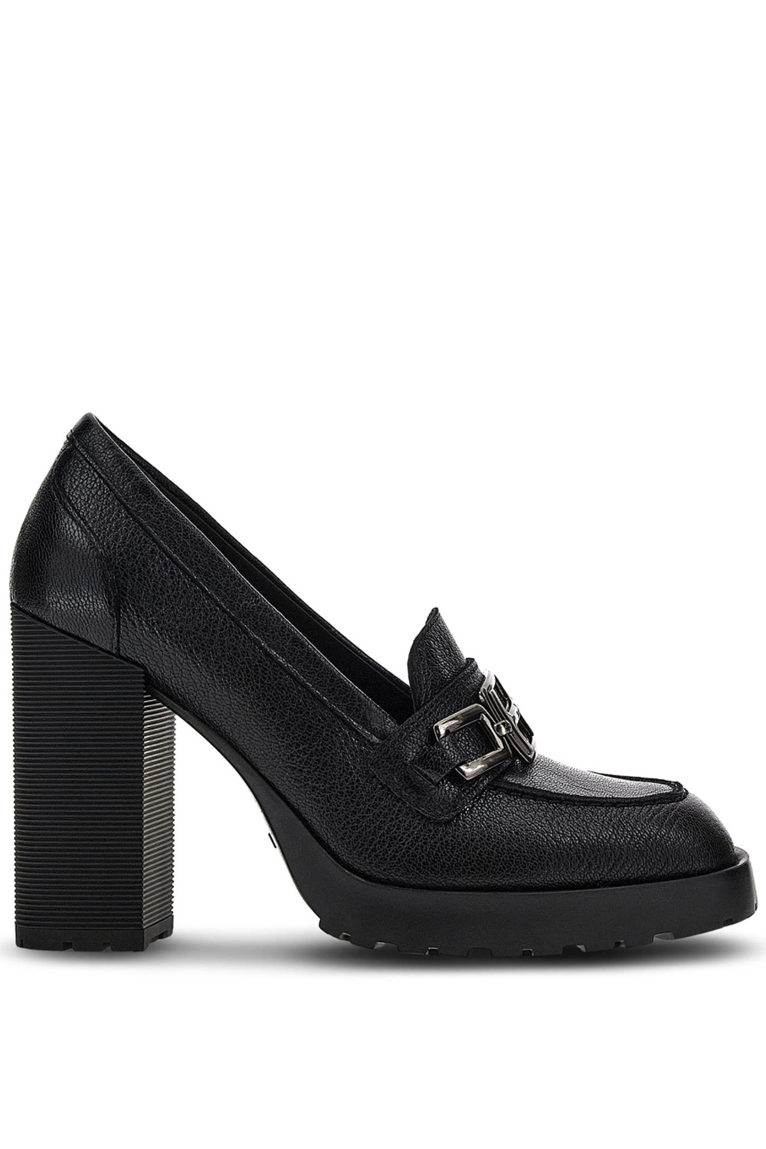 Hogan pump brede hak Zwart - Dresscode