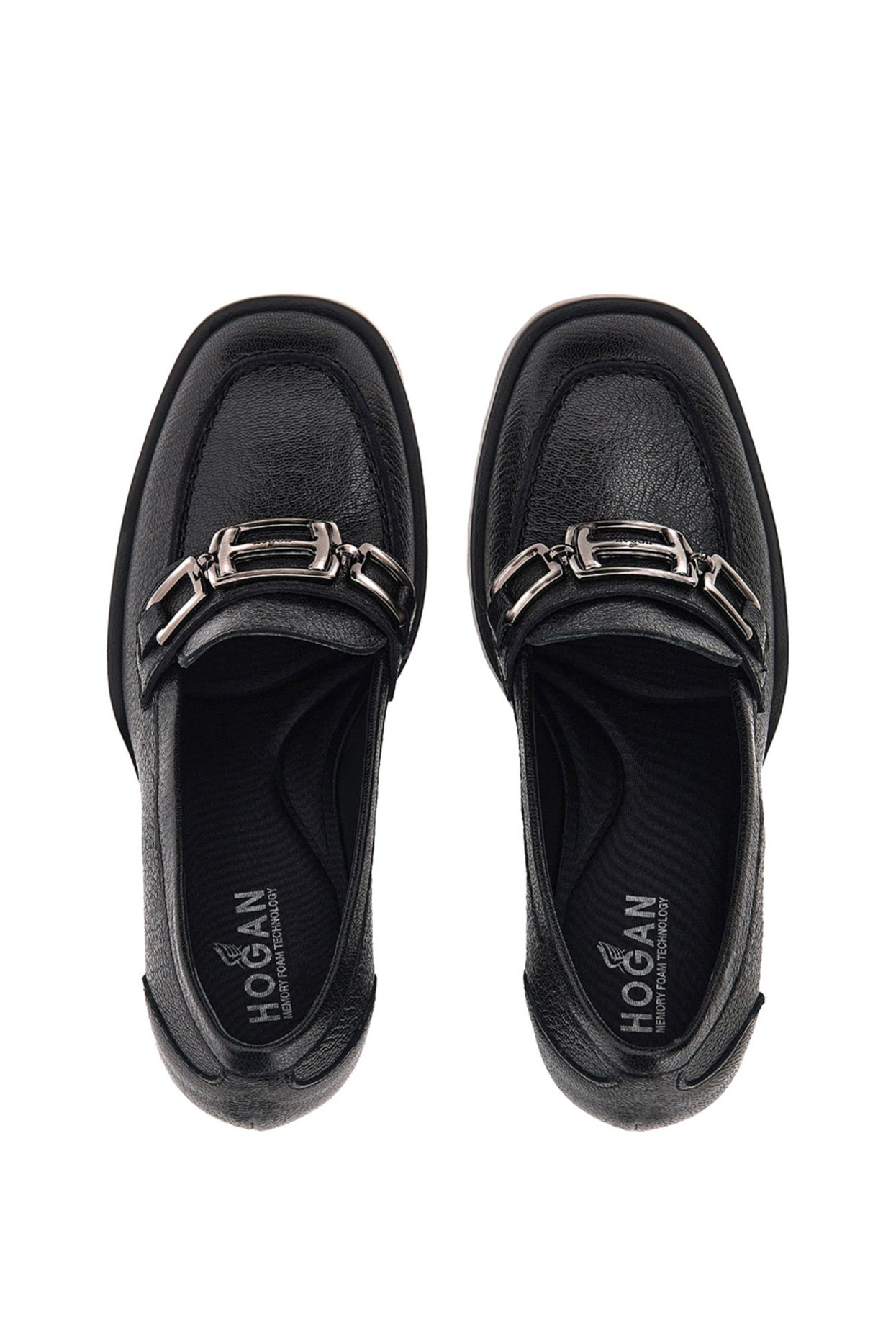 Hogan pump brede hak Zwart - Dresscode