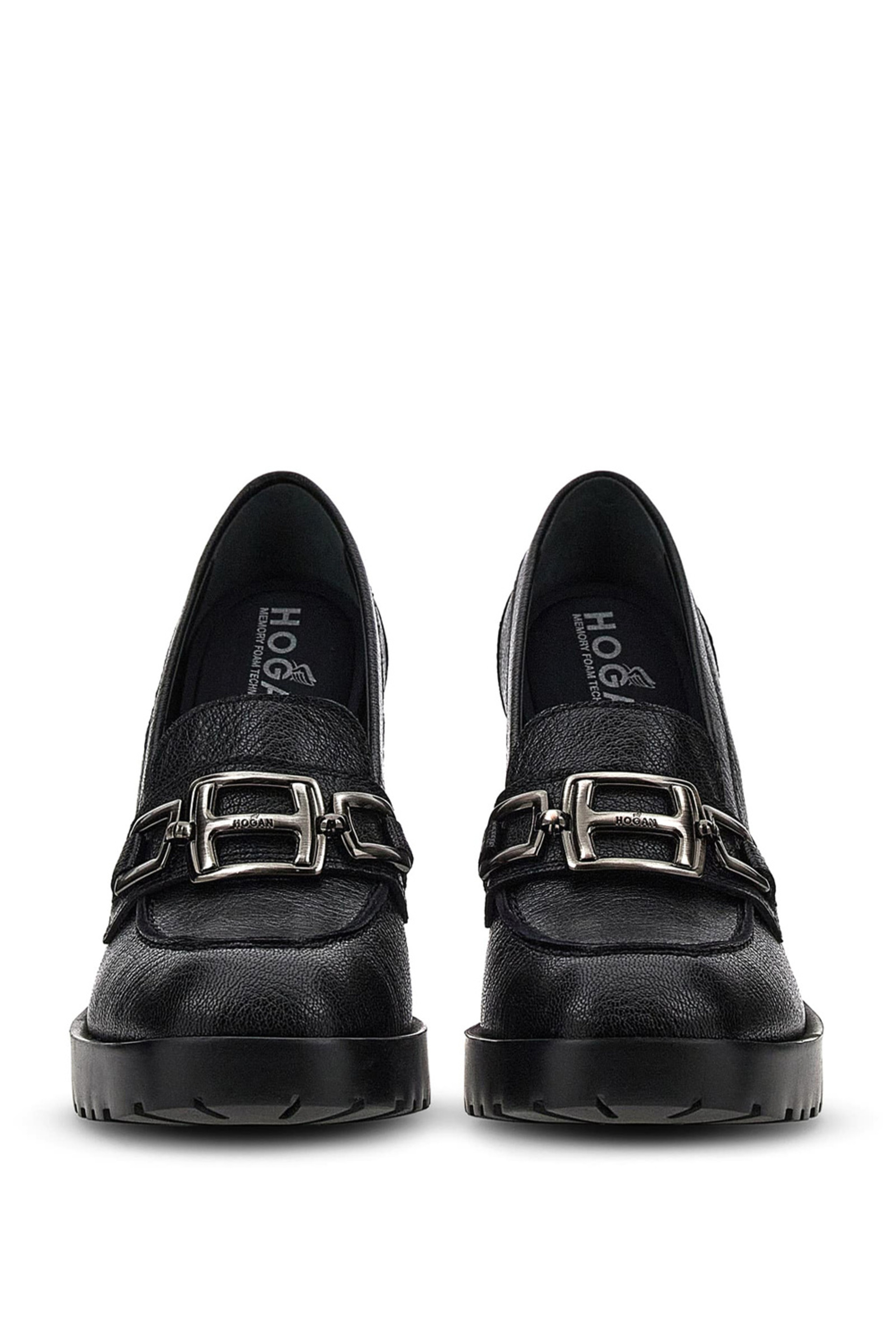 Hogan pump brede hak Zwart - Dresscode