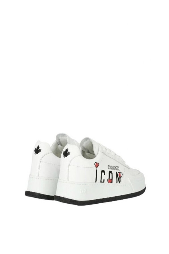 Dsquared2 sneaker KIDS met Icon logo met hartjes Wit - Dresscode