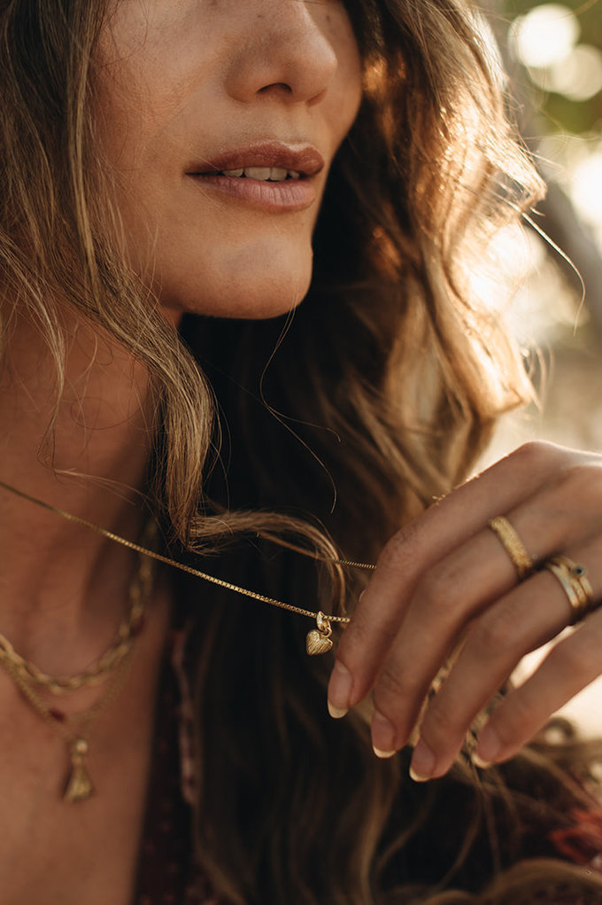 Gold Plated Box Chain Ketting Lesedi - Taj Amsterdam