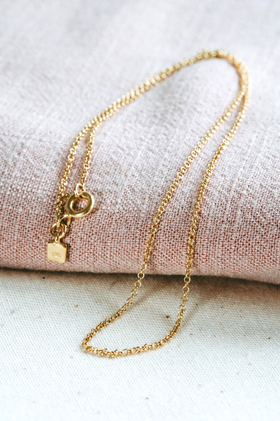 Gold Plated Minimalistische Ketting Chessa - Taj Amsterdam