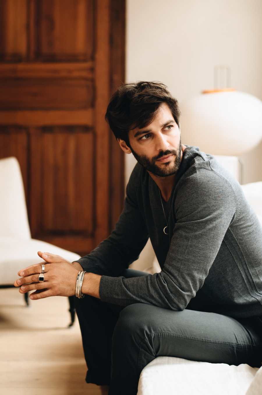 Silver Braided Men's Ring Angus - Taj Amsterdam