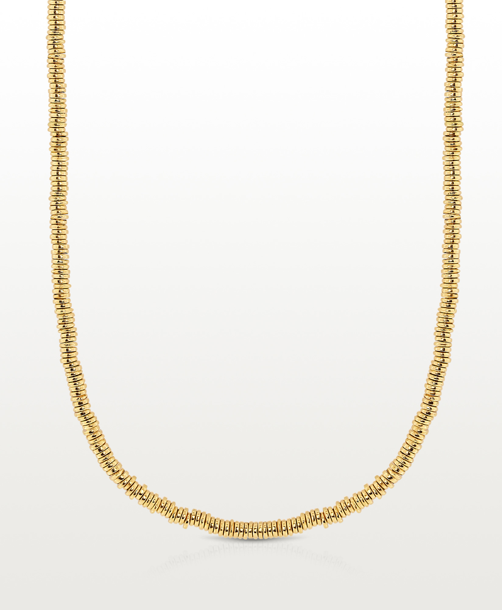 Disc Bead Necklace Yume, Gold Plated - Taj Amsterdam