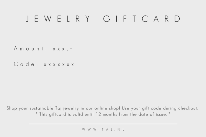 Jewelry Gift Card - Taj Amsterdam