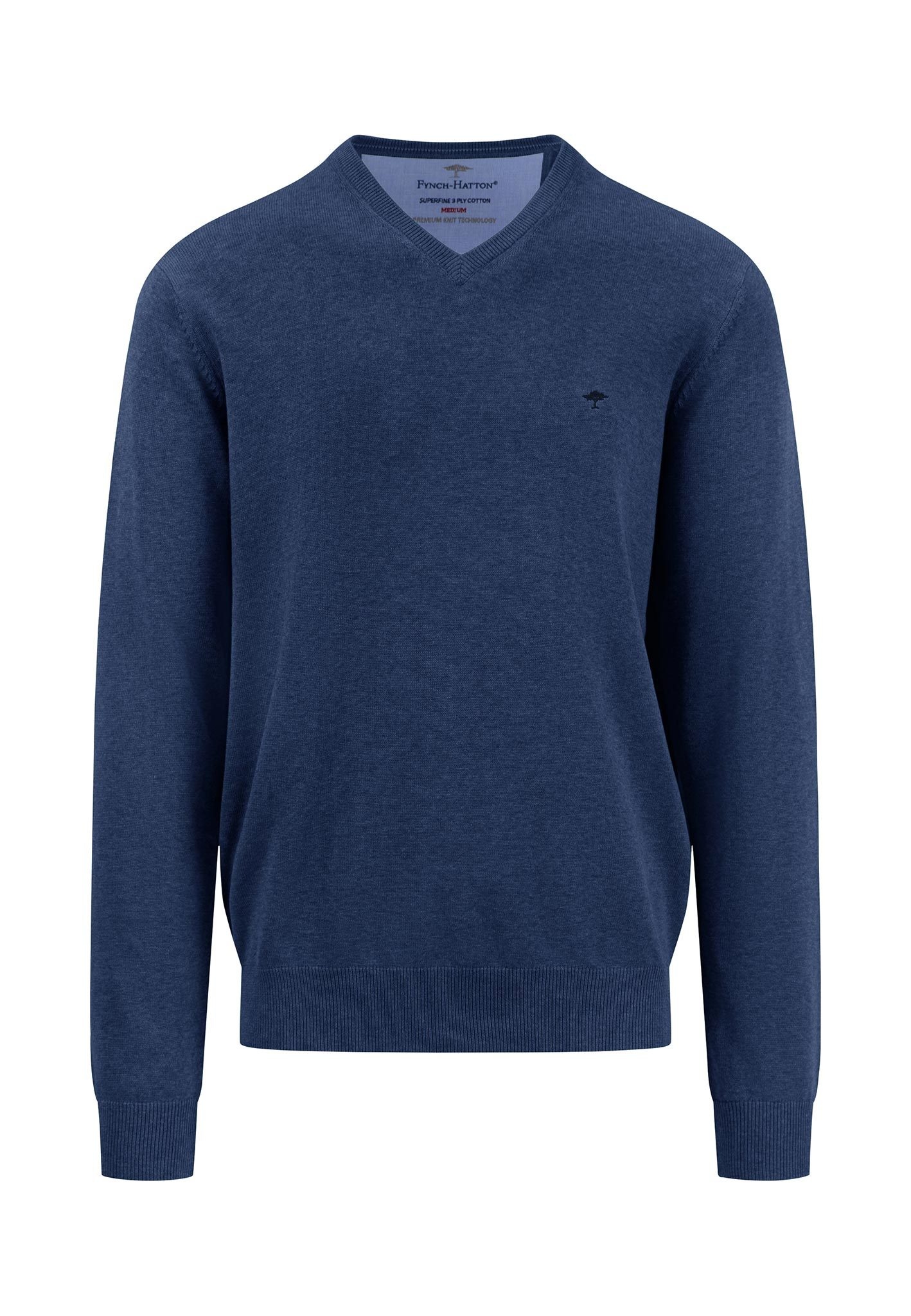Fynch Hatton Pullover V-Neck Night Blauw (SFPK211 - 680) - Nieuwnieuw ...