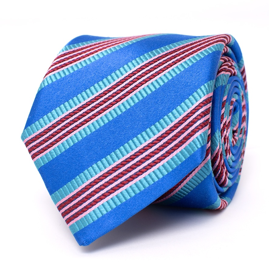 Tresanti DAMISO Silk tie with irregular stripes Multi (TRTIIE363 - 1000 ...