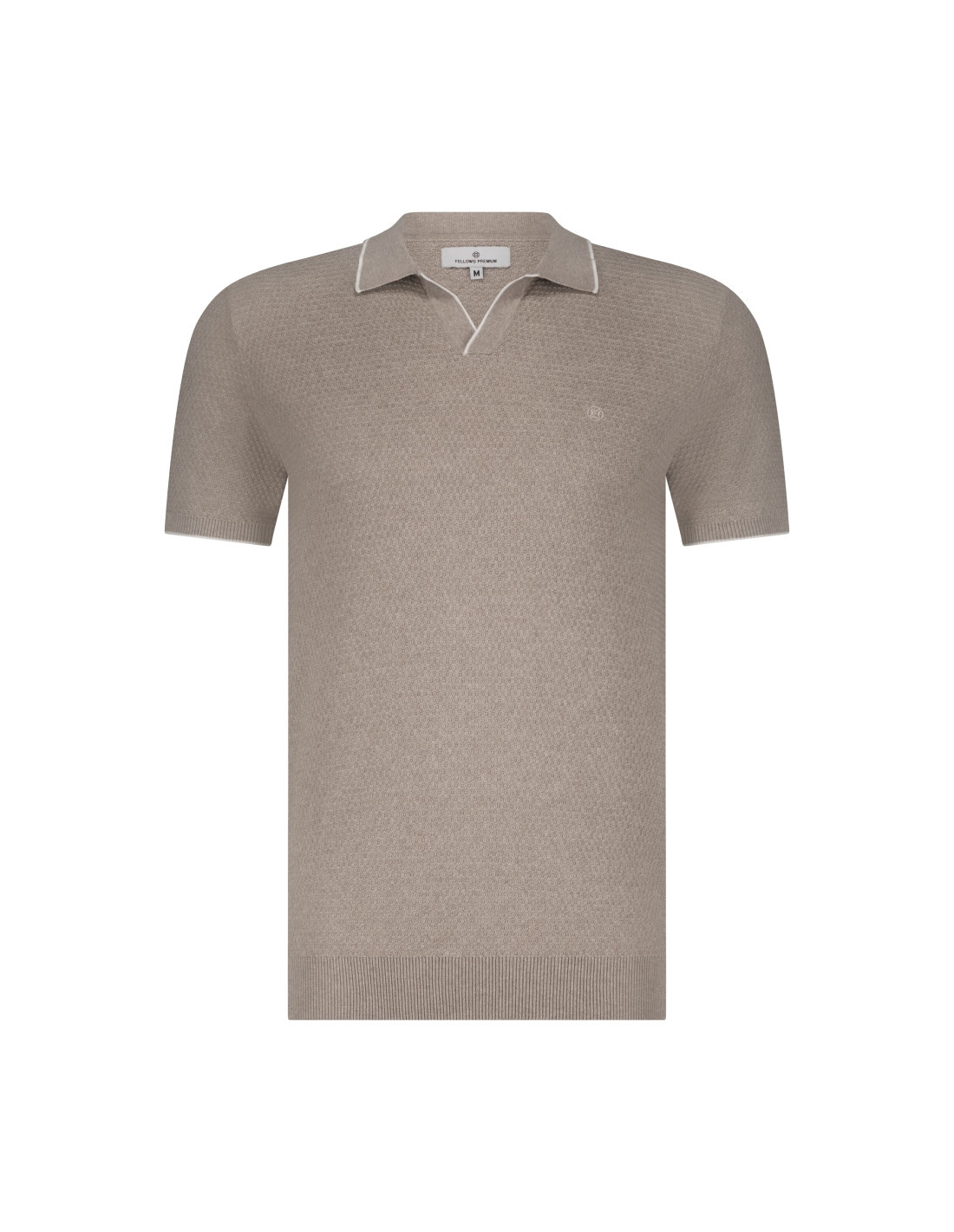 Polo Structure Knit - Tijdloze Elegantie in Premium Beige - Nieuwnieuw ...