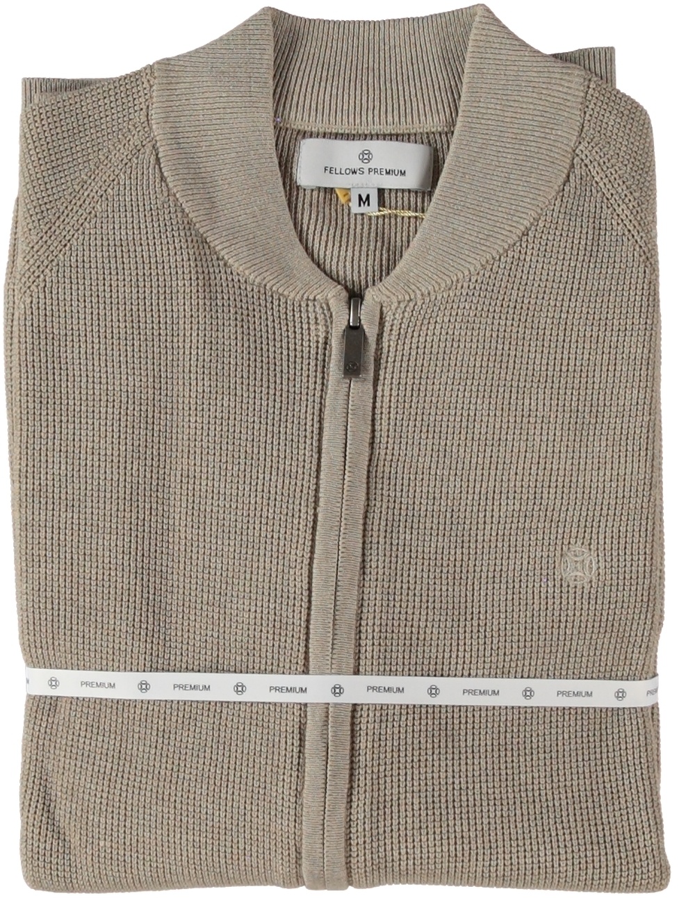 Fellows United Cardigan Vest Tuck Knit Premium Beige - Luxe & Stijl ...