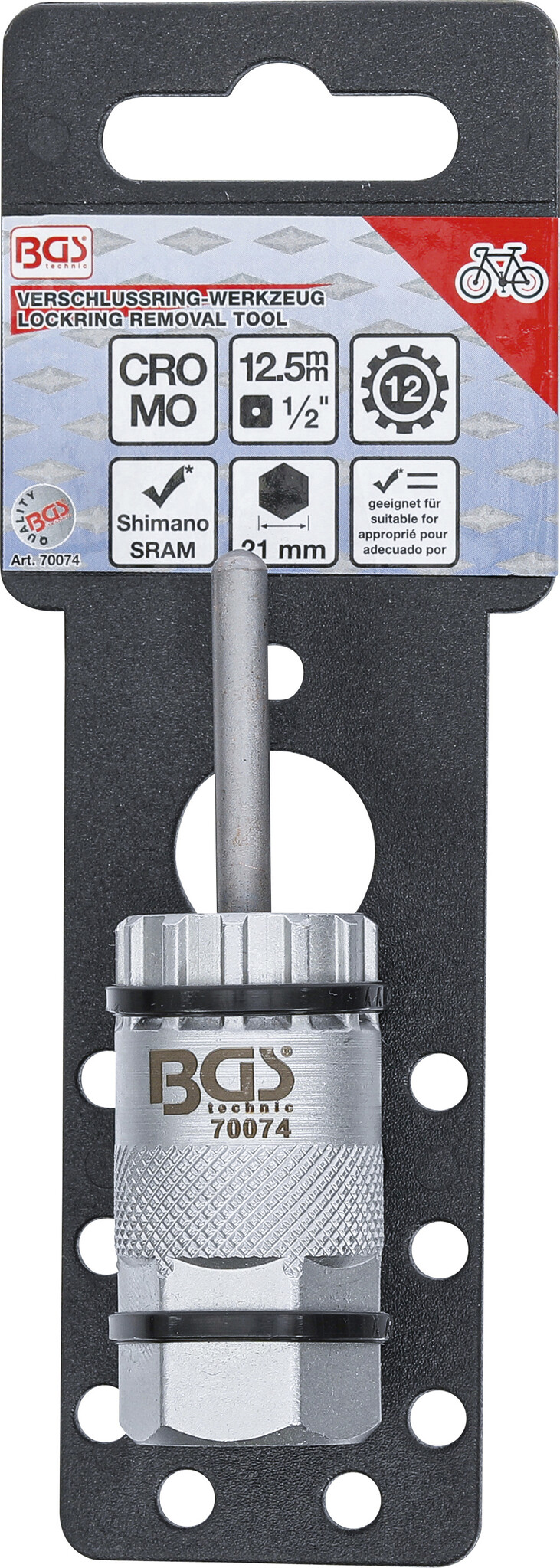 BGS Cassette Lockring Socket | with Center Pin - Infralub B.V.