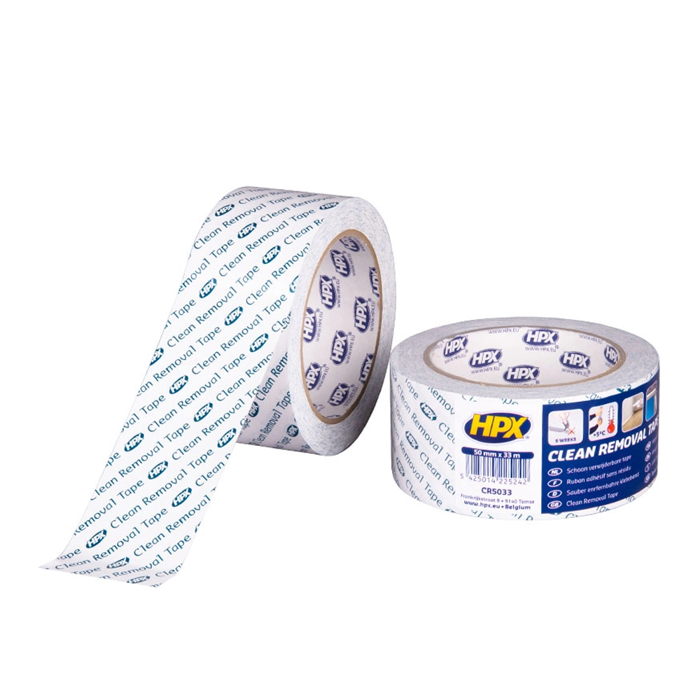 HPX Clean-removable PVC tape - 50mm x 33m - Logihub