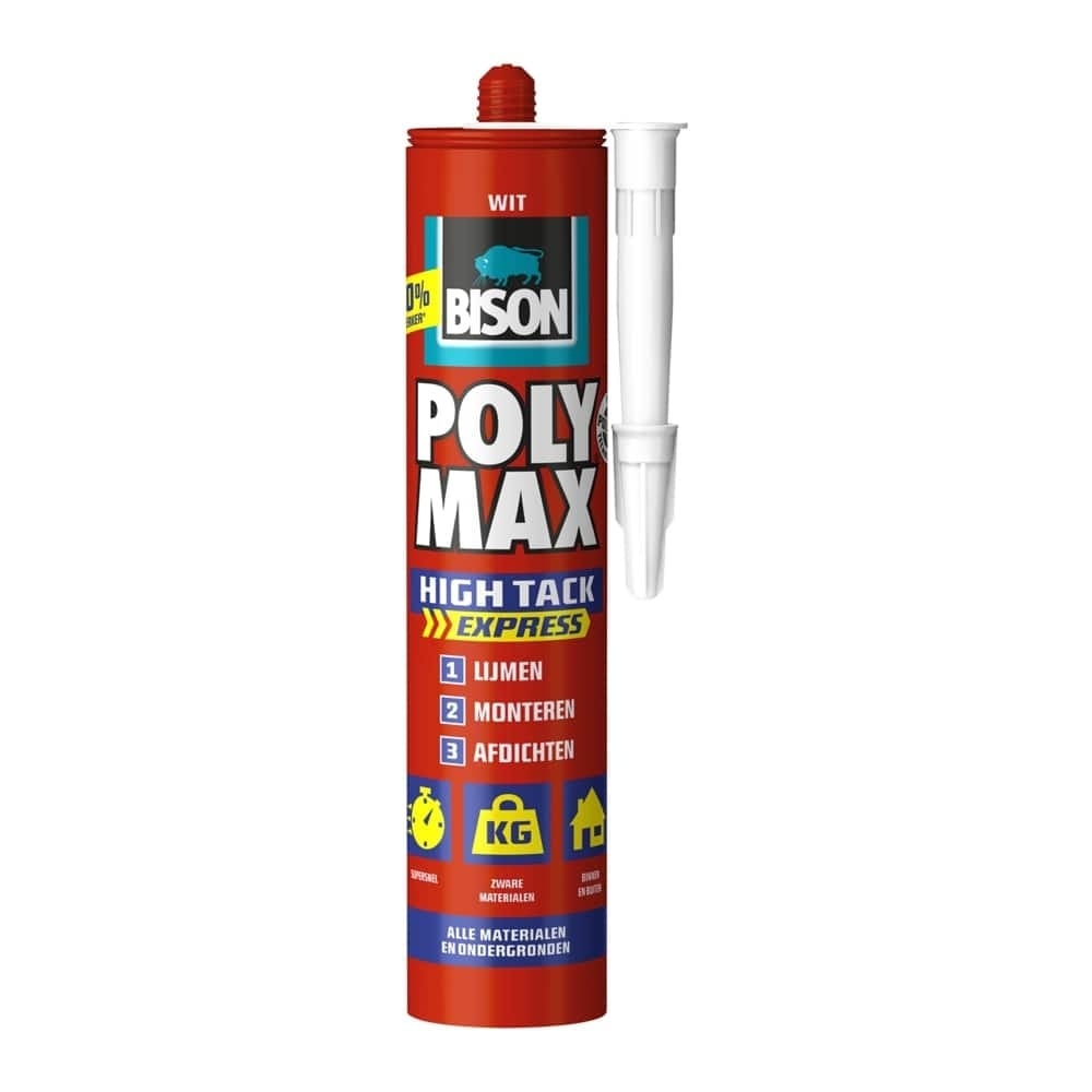 Bison Bison - Poly Max High Tack - White - 425g - Logihub