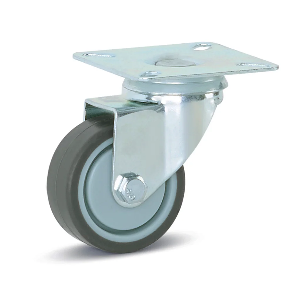Need trolley swivel castor with top plate - 50mm - 40kg? - Logihub