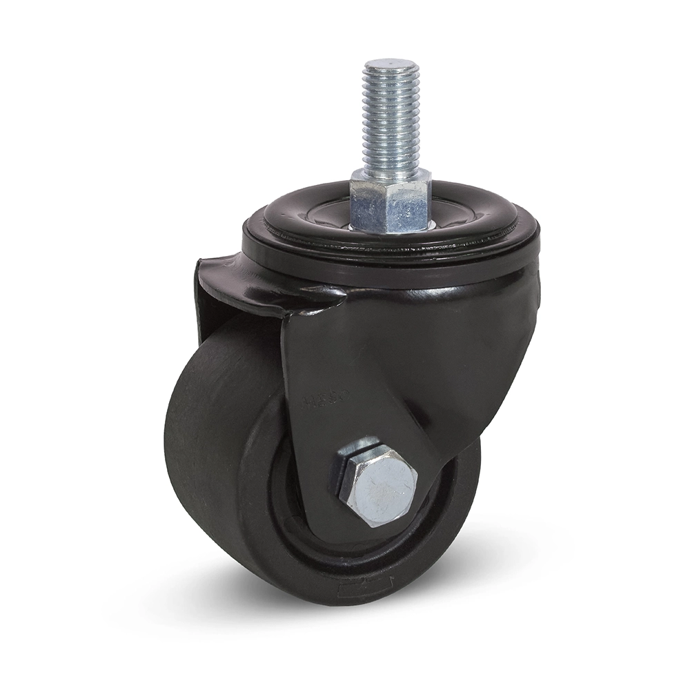 Nylon heavy duty swivel castor with thread - 65mm - 500kg - OUT OF ...