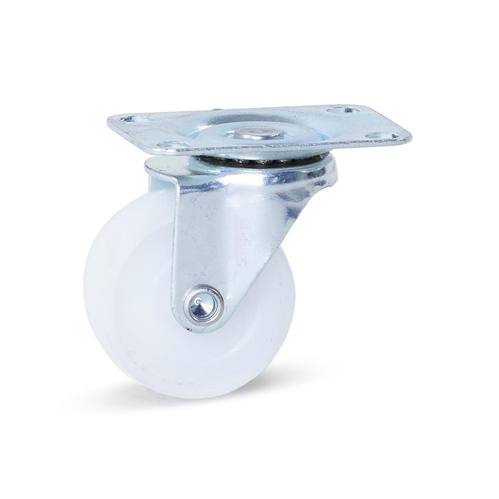 Petite roulette blanche pivotante avec plateau supérieur - 40mm - 25kg ...