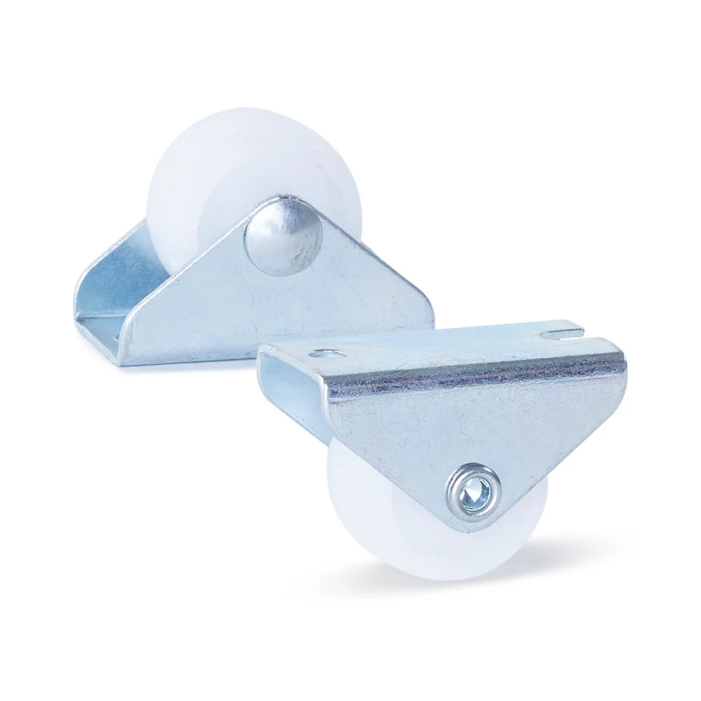 petite roulette fixe en PP blanc - 25mm - 35kg | Roues Roulettes Outlet
