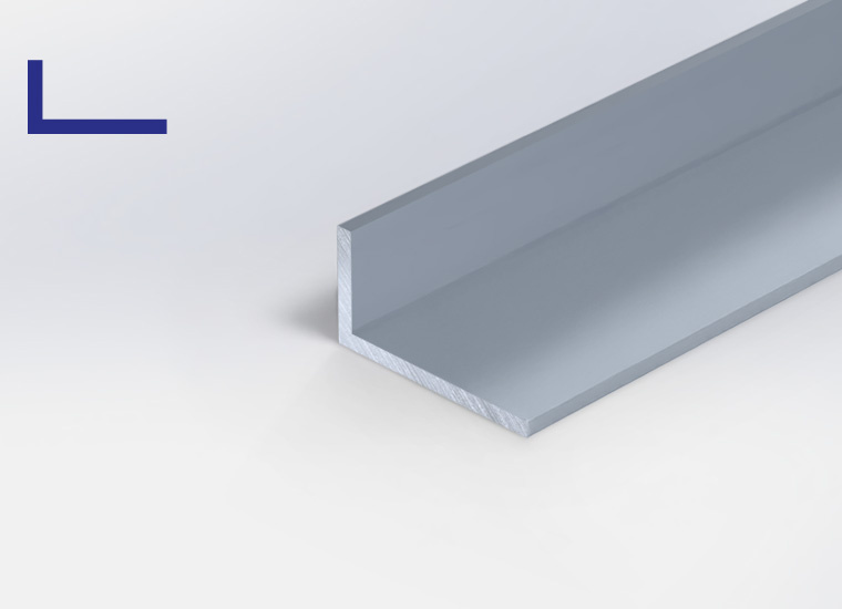 Aluminium L-profiel brut - op maat gezaagd bij ALUMINIUMvakman.nl!