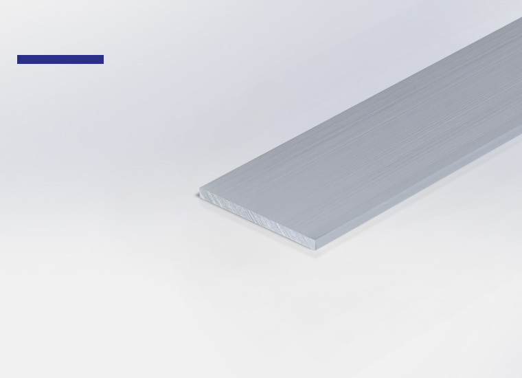 Alu strips plat - onbehandeld (brut) - op maat gezaagd, ook in verstek