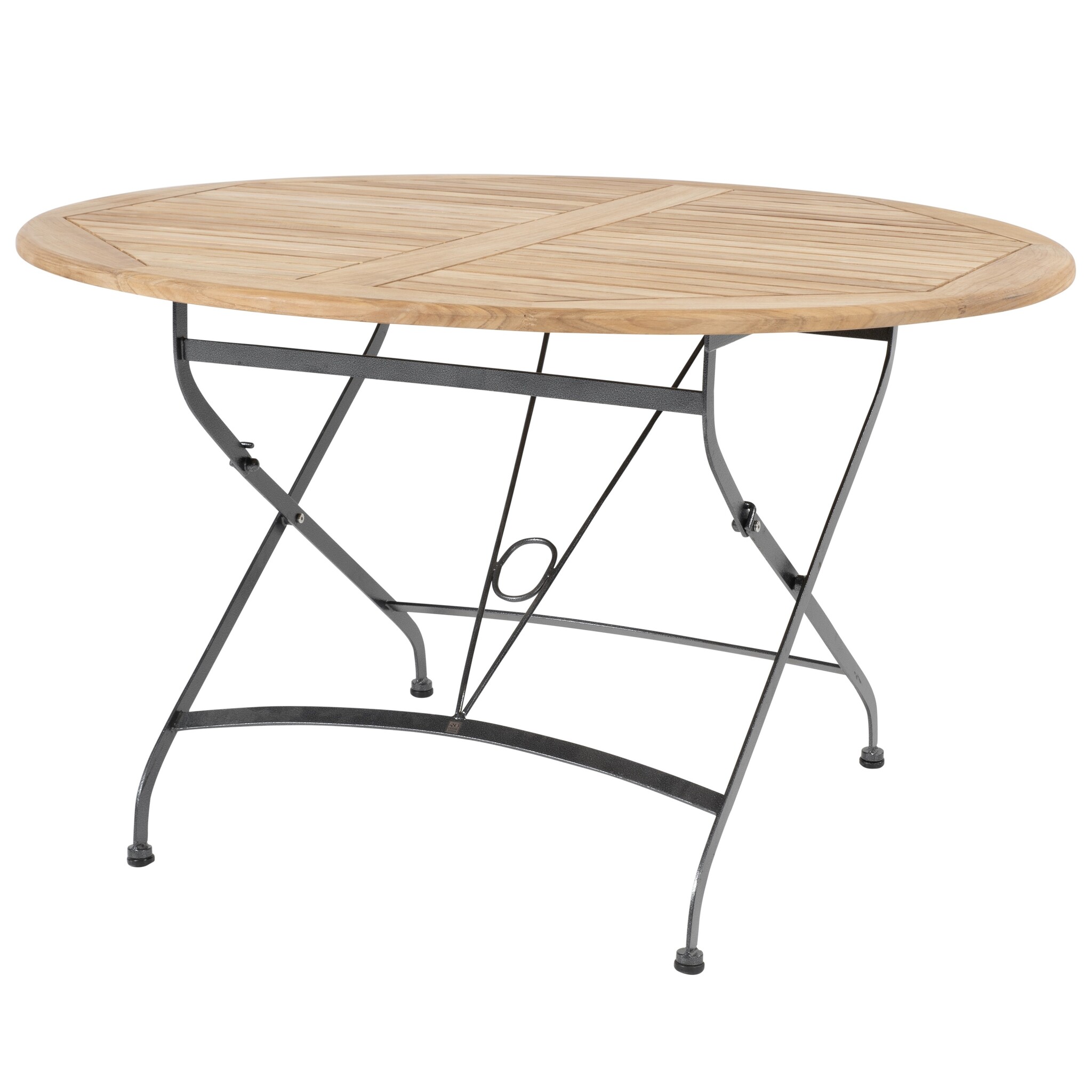 Bellini dining tuintafel 120 cm rond opvouwbaar teak 4 Seasons Outdoor ...