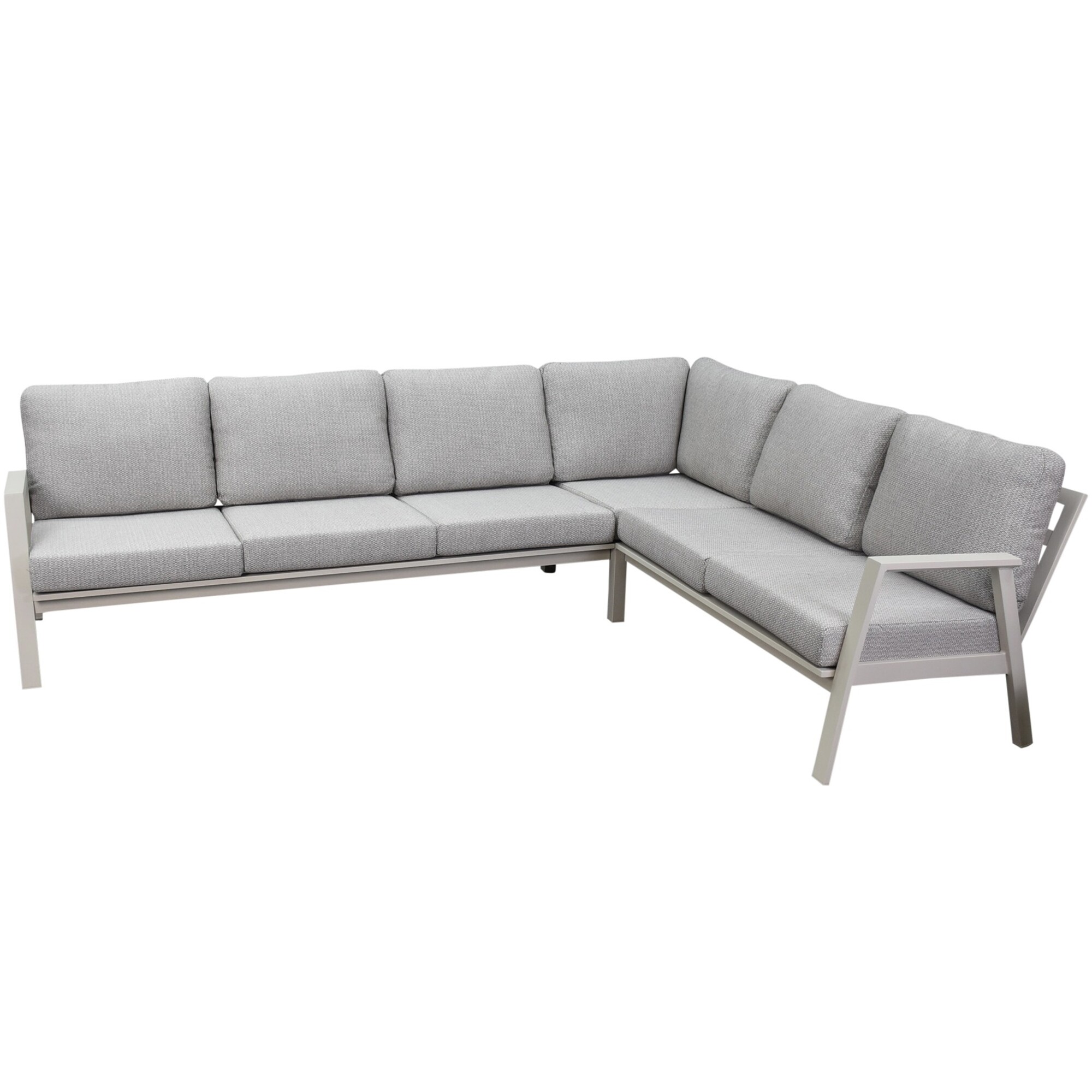 Barolo hoek loungeset 3 delig aluminium latte creme - AVH Outdoor ...