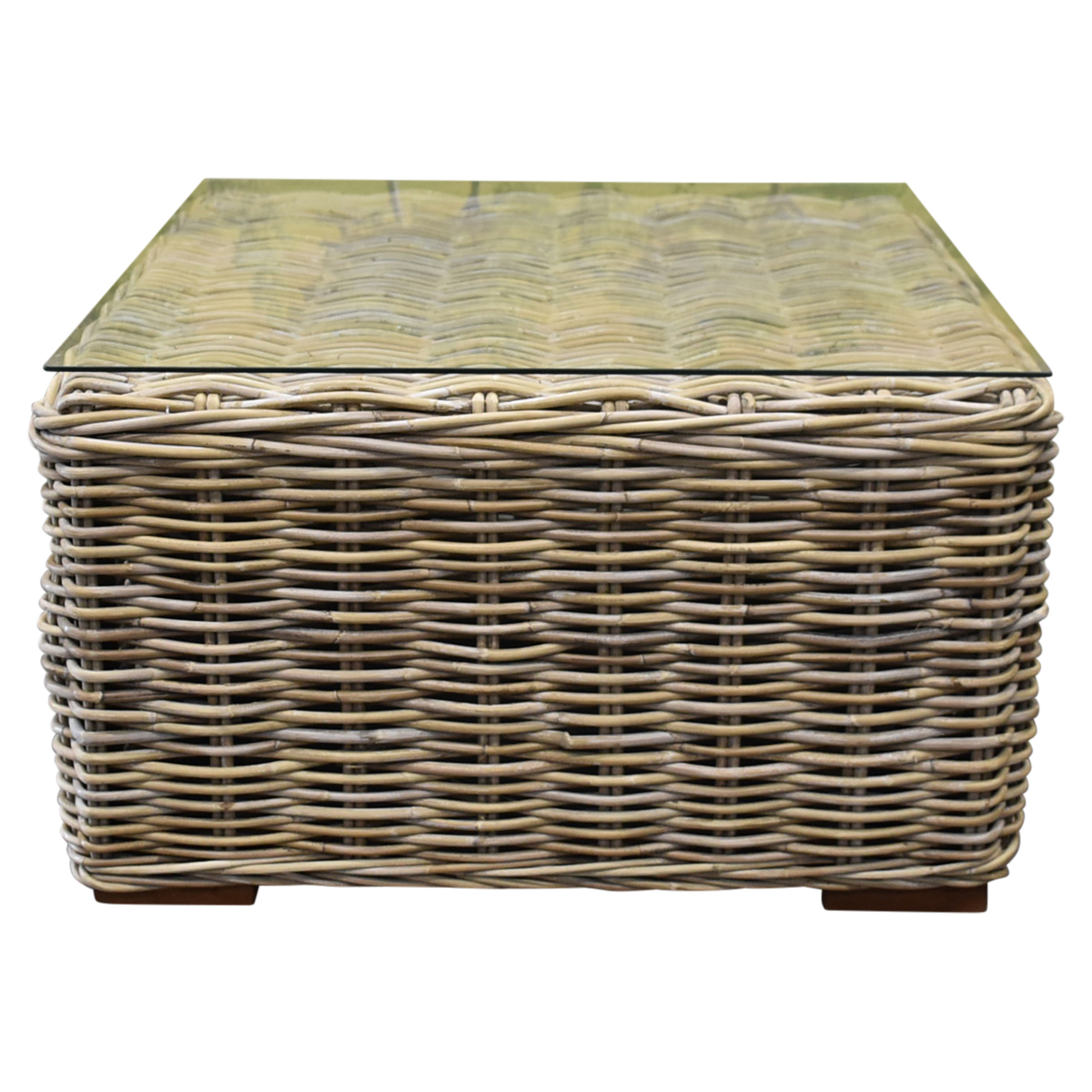 Nissah lounge tuintafel met glasplaat. 75x75xH43 cm - AVH Outdoor ...