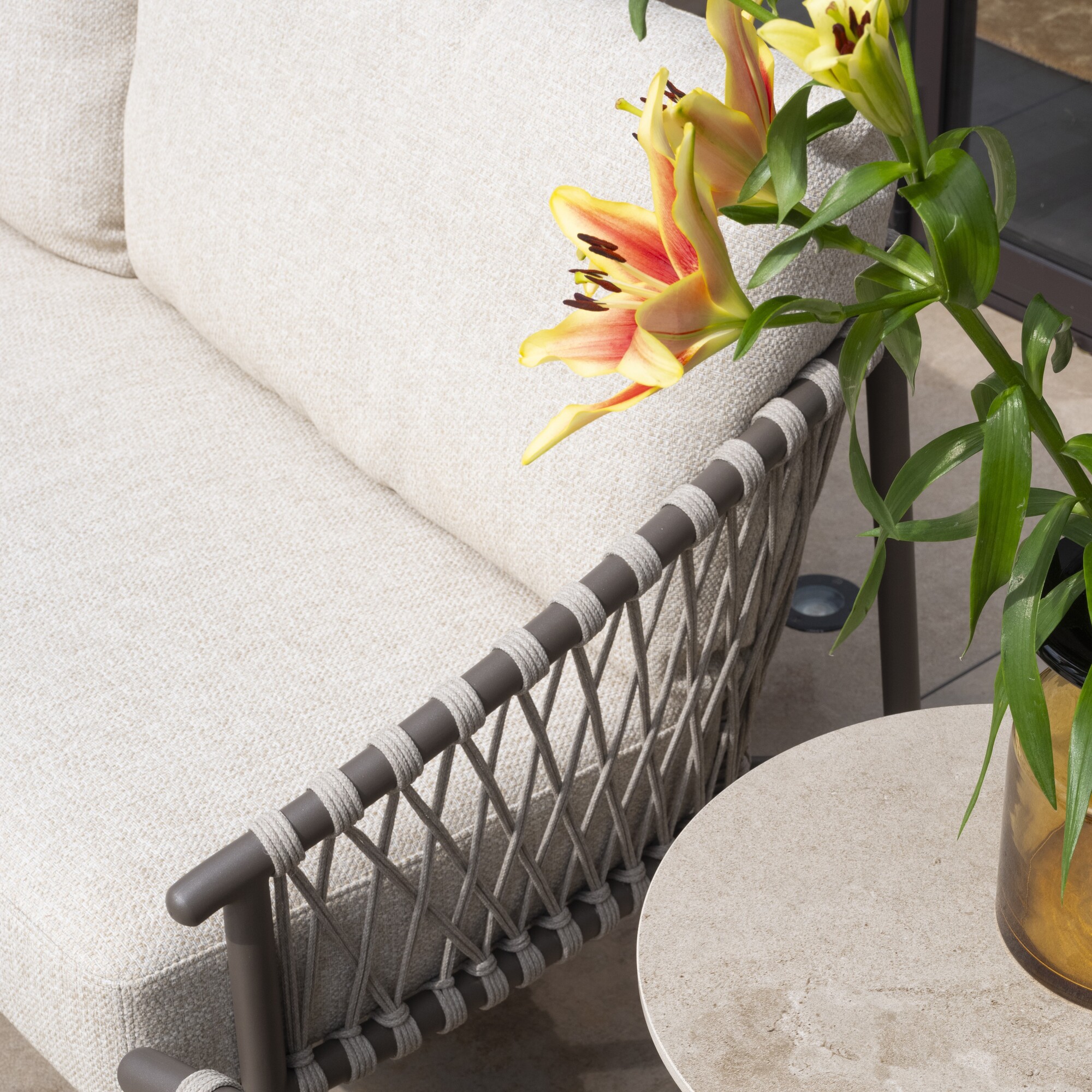 Allora 3-zits loungebank terre - AVH Outdoor Tuinmeubelen