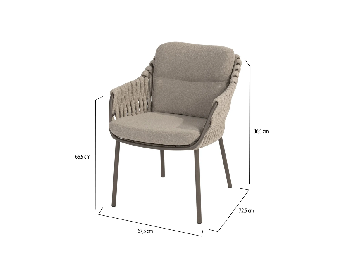 Montera dining tuinstoel terre - AVH Outdoor Tuinmeubelen