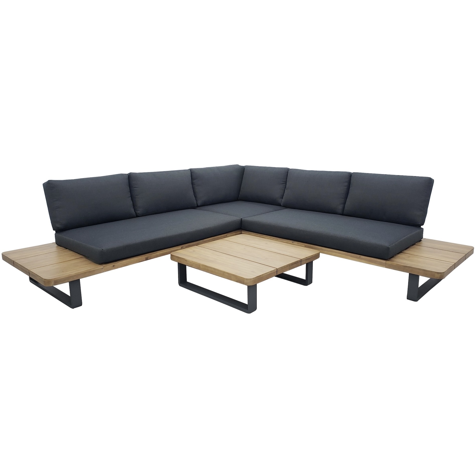 La Dolce Vita hoek platform loungeset 3 delig aluminium antraciet - AVH ...
