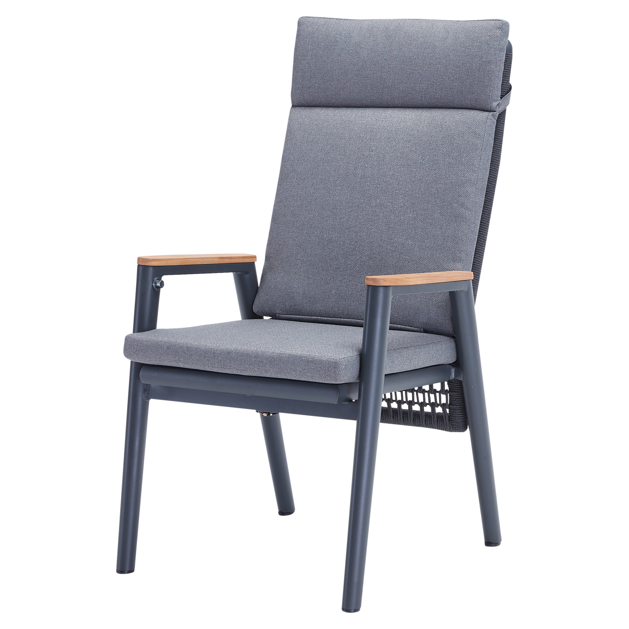 Estella dining tuinstoel verstelbaar rope aluminium antraciet - AVH ...