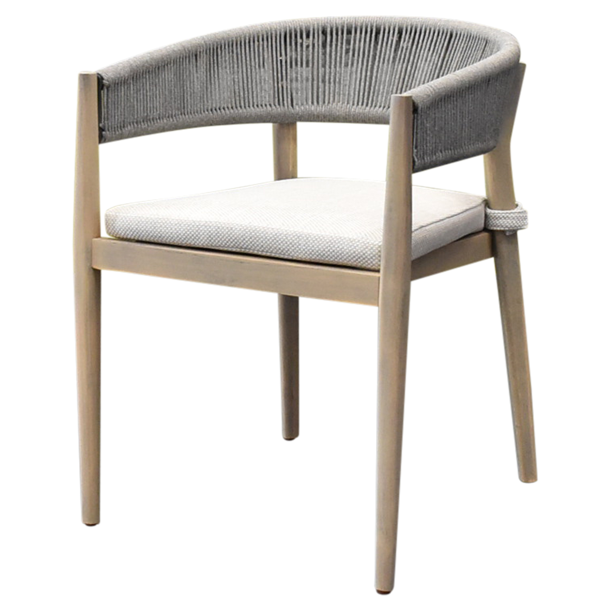 Cocoon dining tuinstoel rope light grey - AVH Outdoor Tuinmeubelen