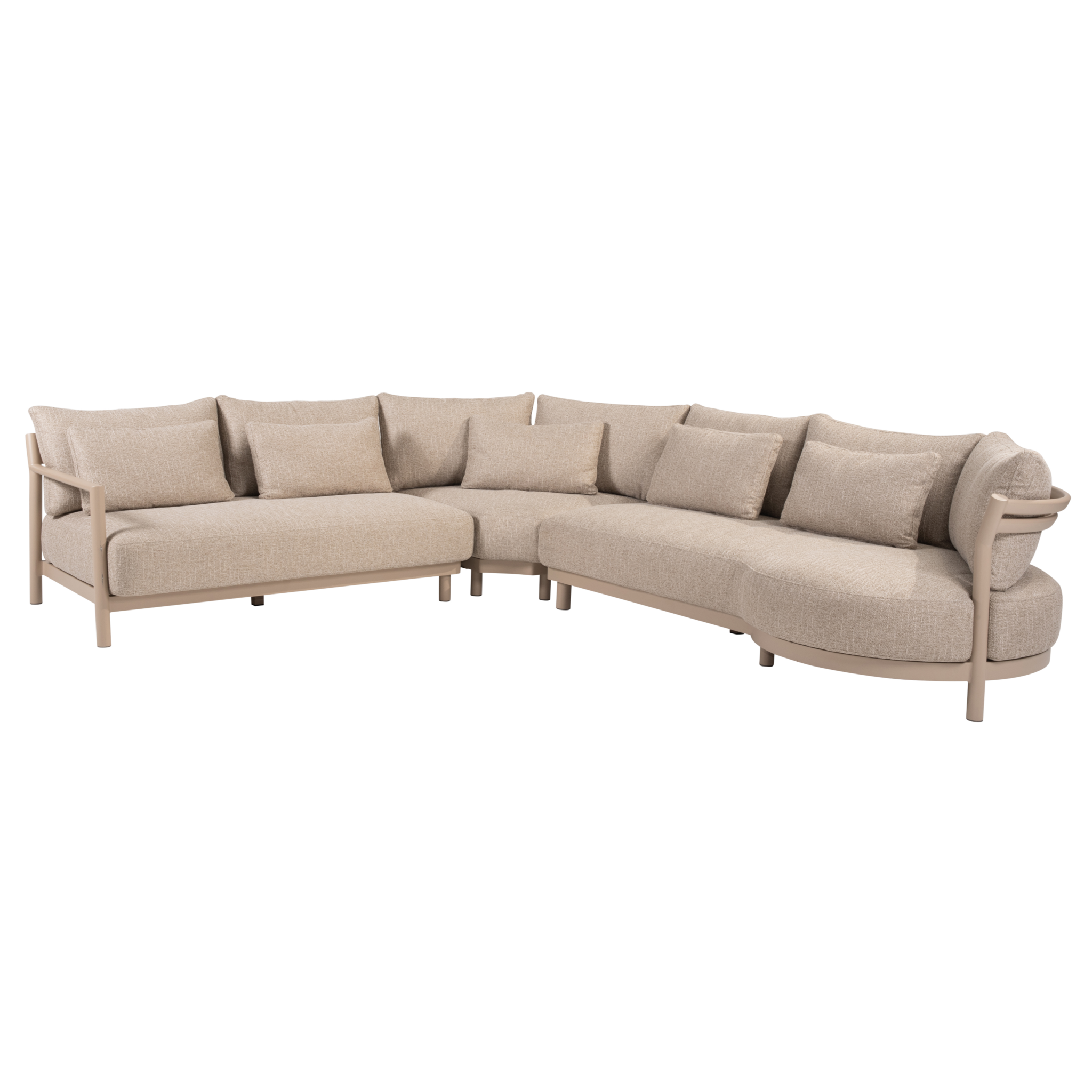 Mykonos modulaire hoek loungeset 3 delig latte 4 Seasons Outdoor - AVH ...