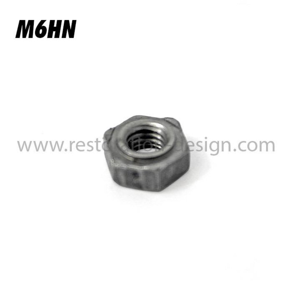 M6 - Metric 6mm Hex Weld Nut - Restoration Design Europe