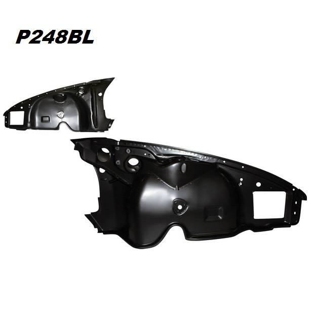 Left front inner fender, complete (1968-73) - Restoration Design Europe