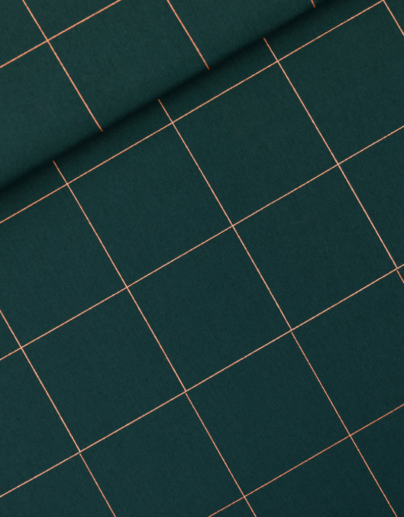 Thin grid canvas green gables - Atelier Linabo Thin grid canvas green gables - Atelier Linabo