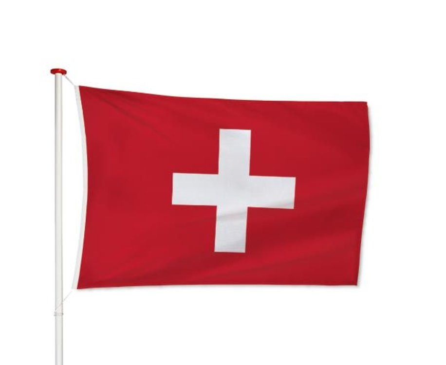 Vlag Zwitserland Kopen? Online uw Zwitserse vlag bestellen! - Vlaggen Unie