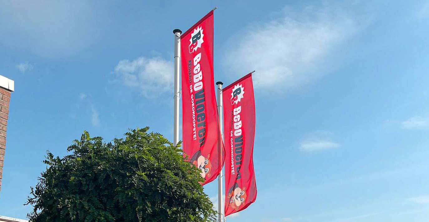 Vlag maken met eigen logo - tips - Vlaggen Unie