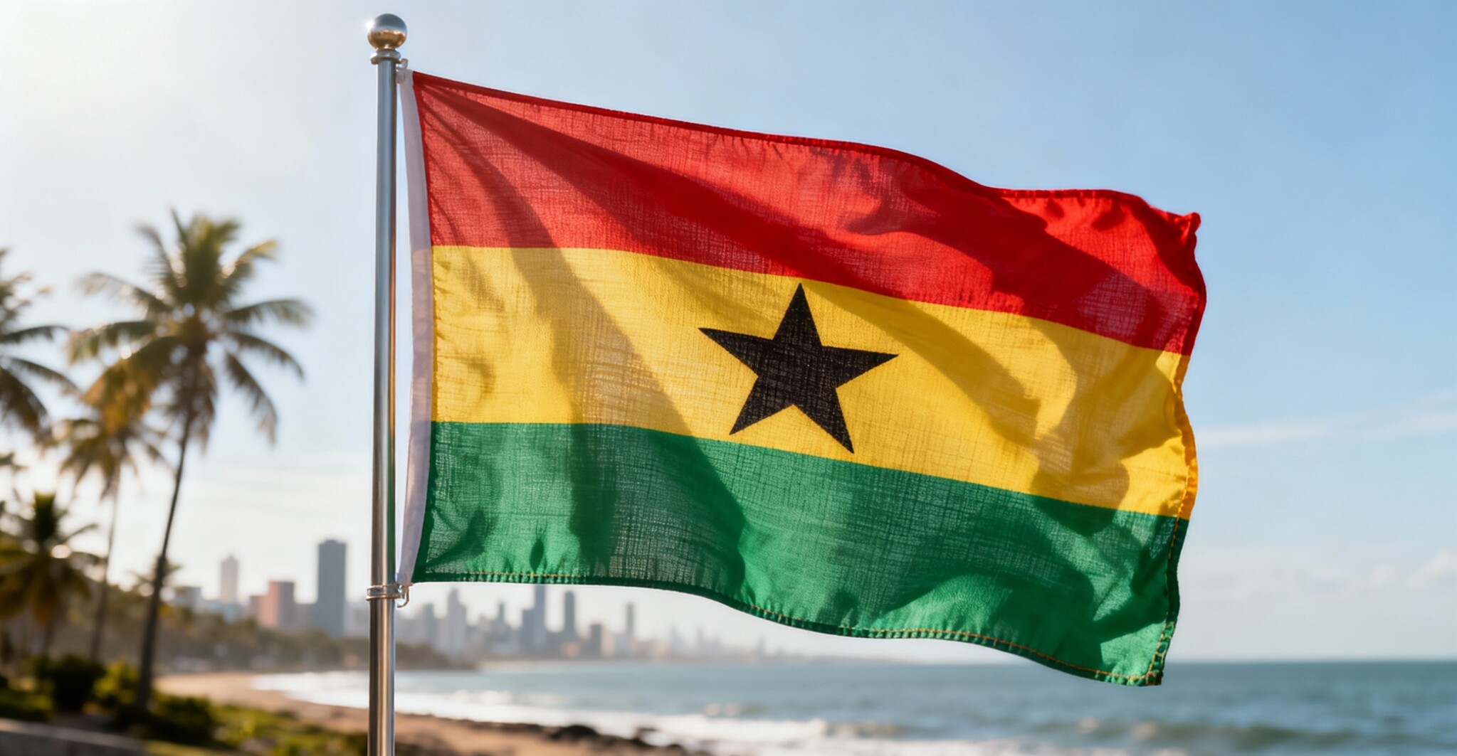 De Ghanese vlag - Vlaggen Unie