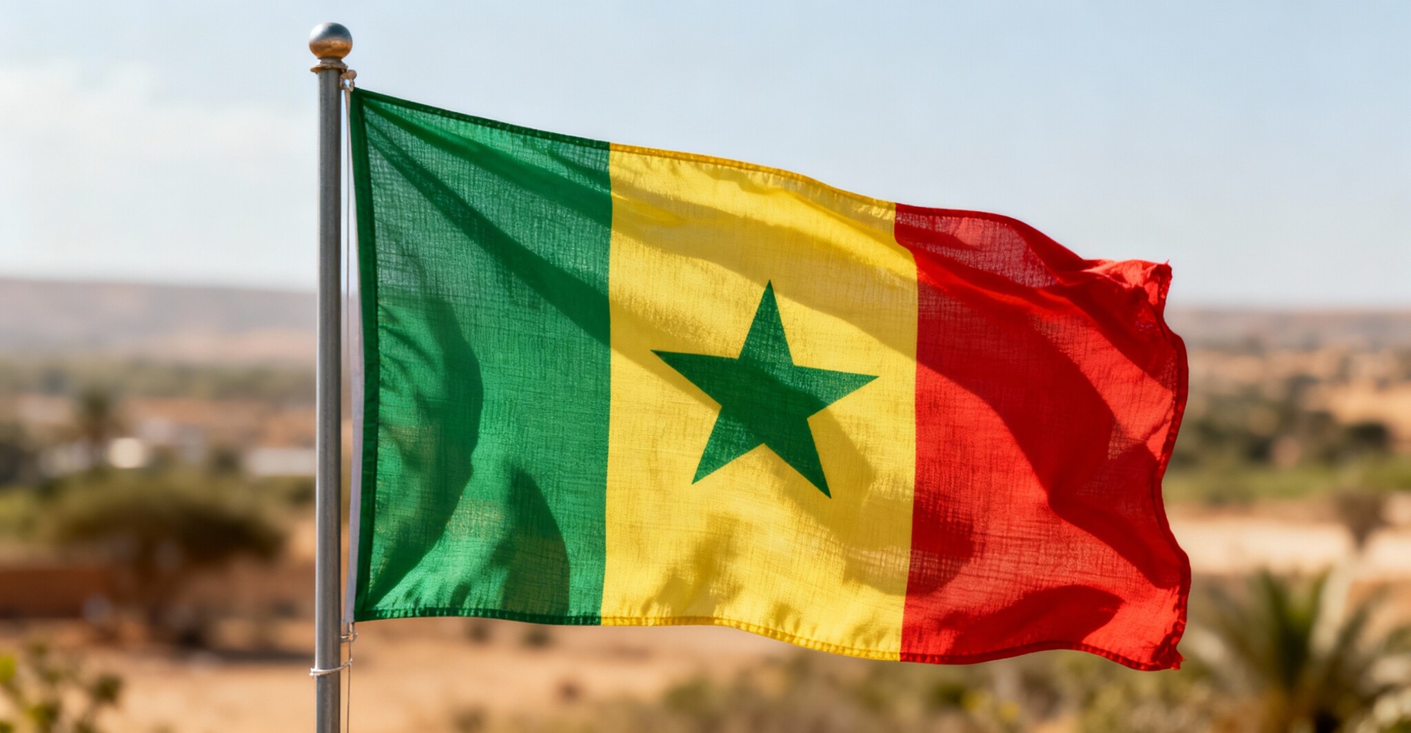 De vlag van Senegal - Vlaggen Unie