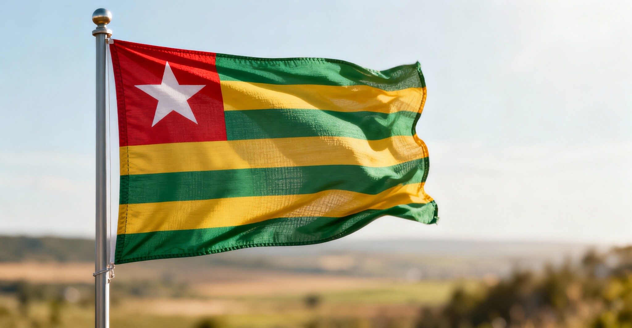 De vlag van Togo - Vlaggen Unie